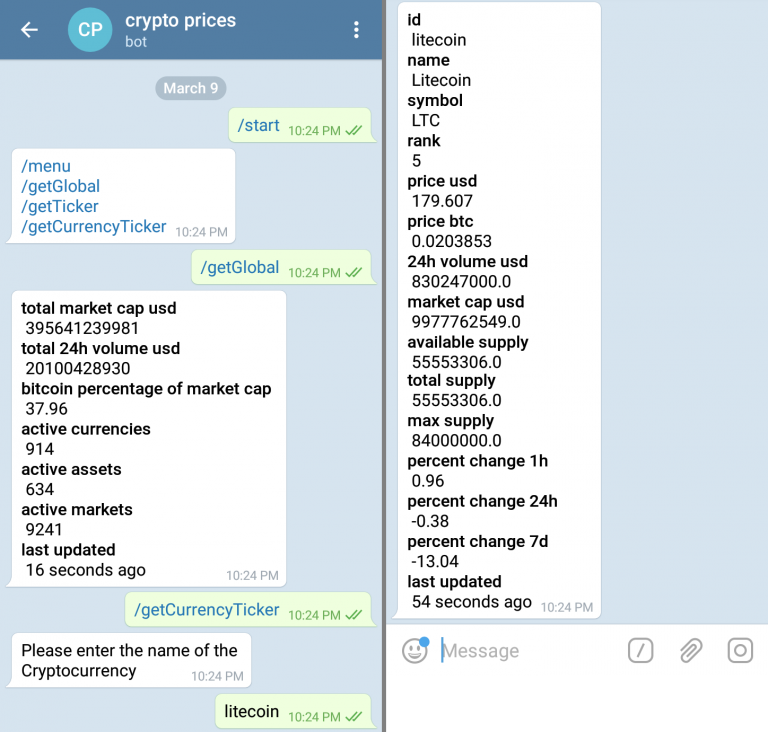 Creating a Cryptocurrency Telegram Bot API with Laravel - TutsForWeb
