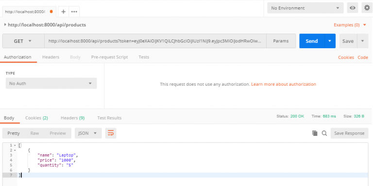 Restful API In Laravel 5.6 Using jwt Authentication - TutsForWeb